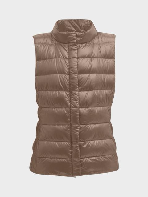 Herno Iconico Giulia Ultralight Nylon Puffer Vest | REVERSIBLE