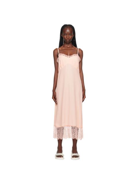 Simone Rocha Pink Scalloped Midi Dress | REVERSIBLE