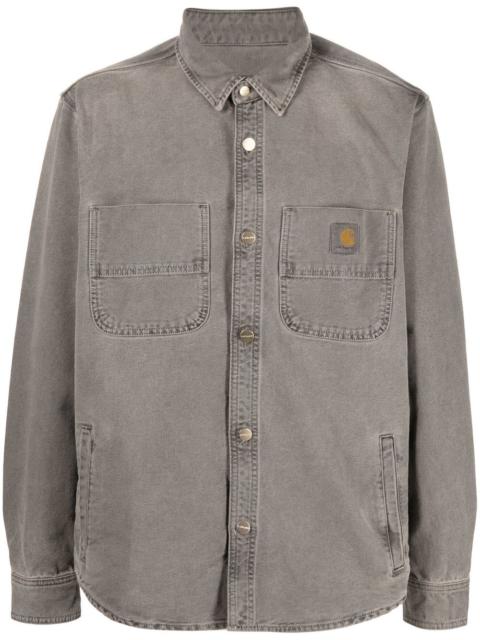 Carhartt logo patch denim shirt jacket | REVERSIBLE