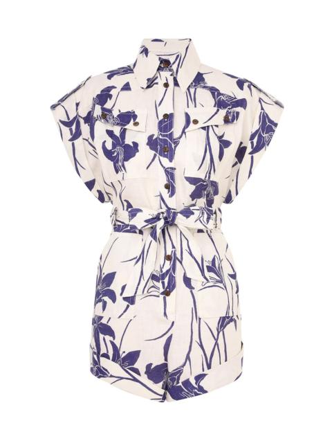 Zimmermann ACADIAN CUFFED PLAYSUIT | REVERSIBLE