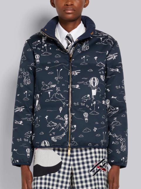 Thom Browne Navy Reversible Down-filled Ripstop School Uniform and Sky ...