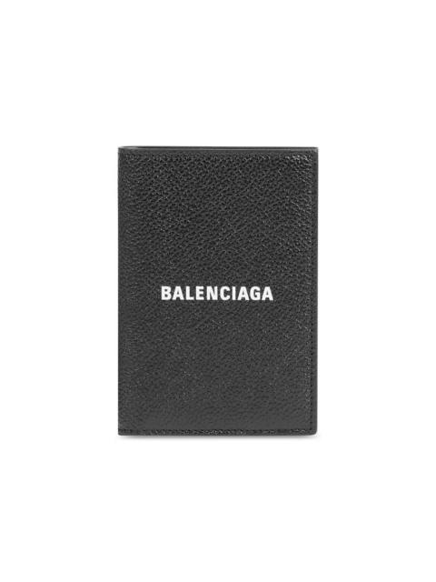 BALENCIAGA Men's Cash Vertical Bifolded Wallet in Black/white | REVERSIBLE