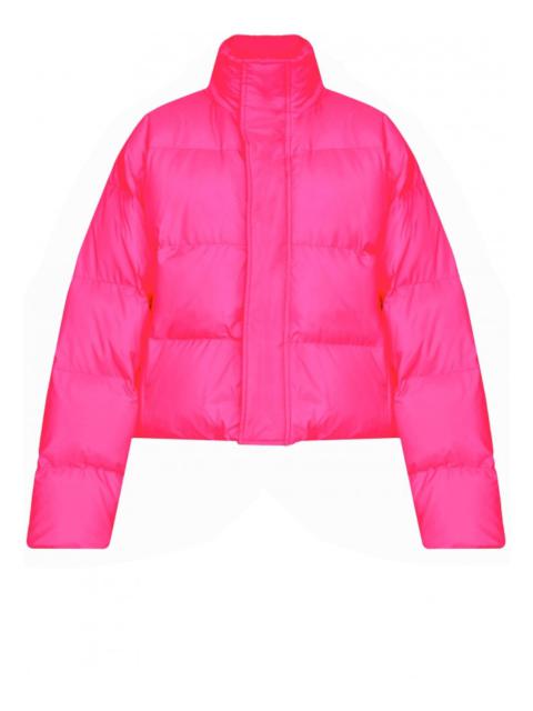 BALENCIAGA Neon pink nylon puffer jacket | REVERSIBLE