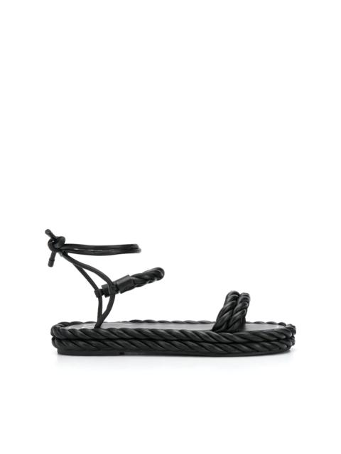 Valentino The Rope ankle-tie sandals | REVERSIBLE