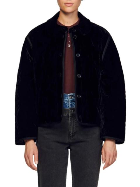 Sandro Velvy Reversible Quilted Jacket | REVERSIBLE