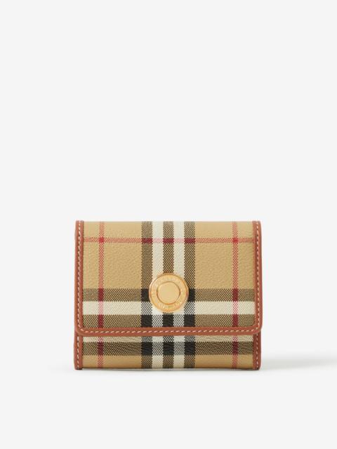 Burberry Check and Leather Small Folding Wallet | REVERSIBLE