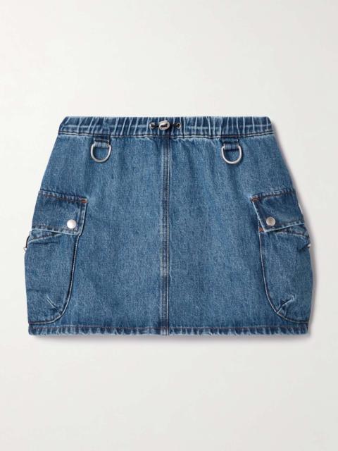 Coperni Denim Cargo Mini Skirt Reversible