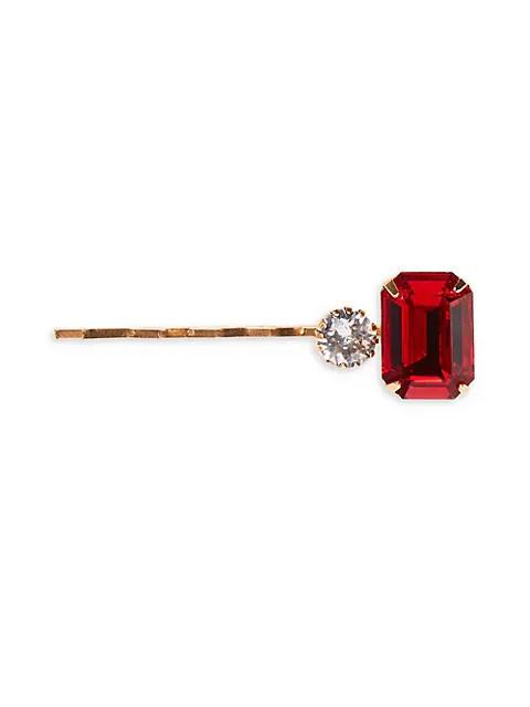 Jennifer Behr Alessia crystal-embellished bobby pin | REVERSIBLE