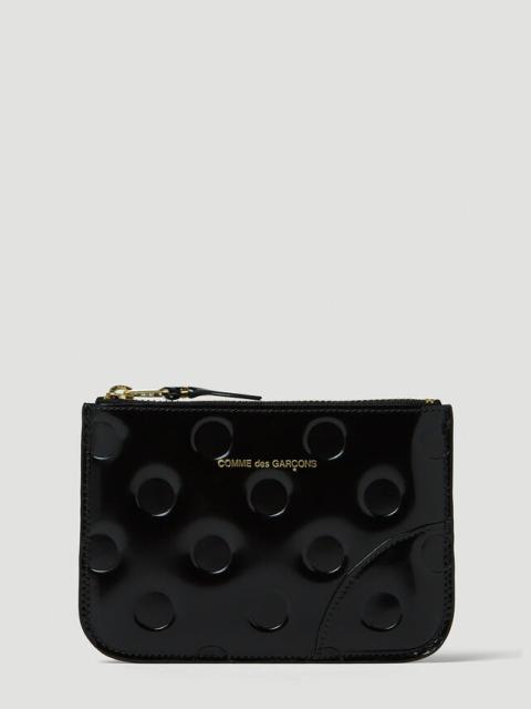 Comme Des Garçons Dots Pouch Wallet in Black | REVERSIBLE