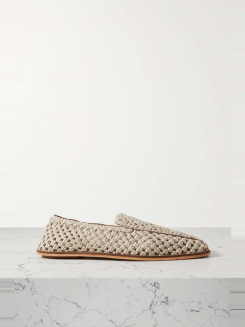 ST. AGNI Macramé leather loafers | REVERSIBLE