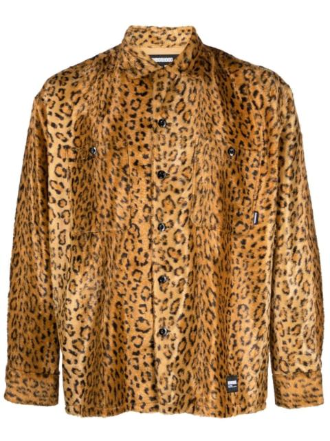 NEIGHBORHOOD leopard-print faux-fur shirt | REVERSIBLE