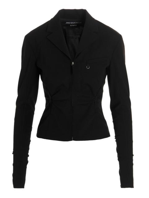 JACQUEMUS La Veste Neru Blazer And Suits Black | REVERSIBLE