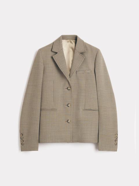 Totême Petite houndstooth jacket biscuit | REVERSIBLE