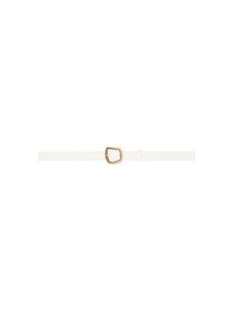 GABRIELA HEARST White Small Simone Belt | REVERSIBLE