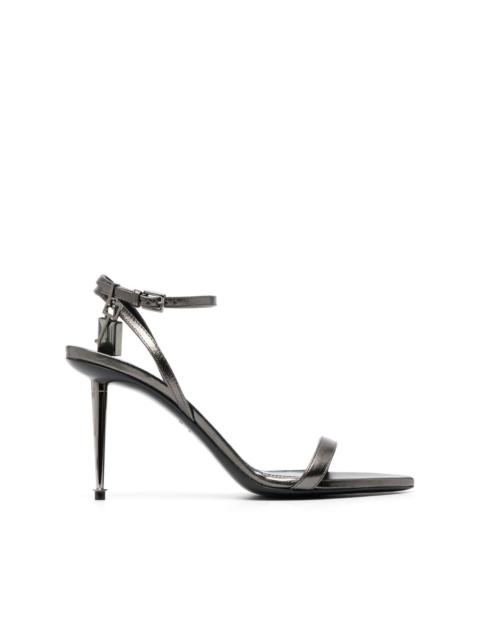 Tom Ford Padlock 105mm Leather Sandals Reversible