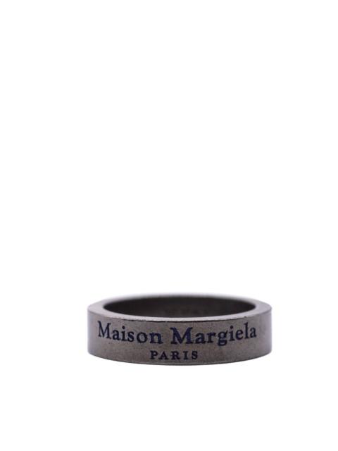 Maison Margiela Silver Logo Ring in Silver | REVERSIBLE