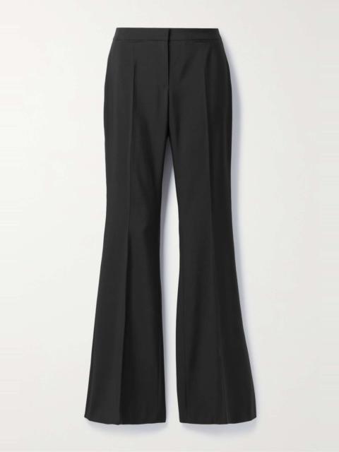 Alexander McQueen Satin-trimmed wool-crepe straight-leg pants | REVERSIBLE
