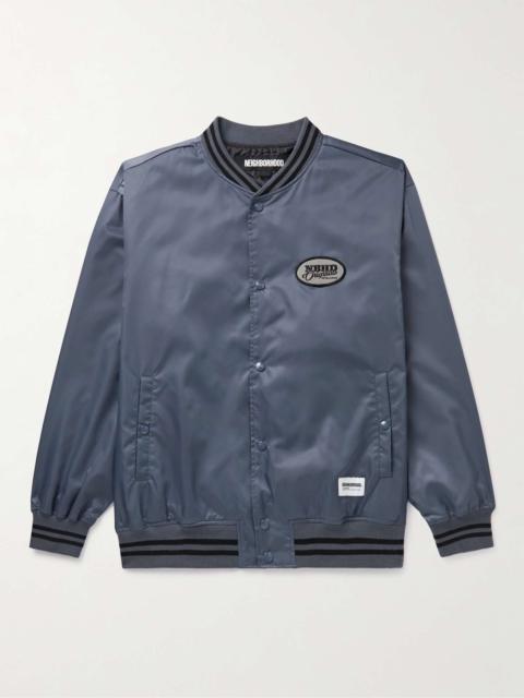 NEIGHBORHOOD Logo-Appliquéd Nylon-Twill Bomber Jacket | REVERSIBLE