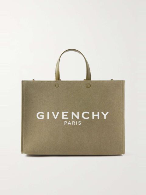 Givenchy G-Tote medium leather-trimmed printed canvas tote | REVERSIBLE