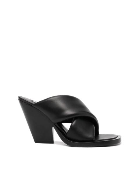 Jil Sander crossover-strap open-toe sandals | REVERSIBLE