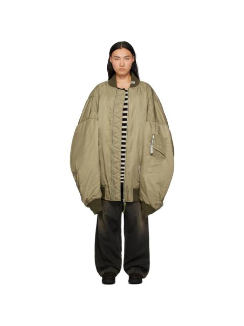 Maison MIHARAYASUHIRO Khaki Huge Flight Bomber Jacket | REVERSIBLE